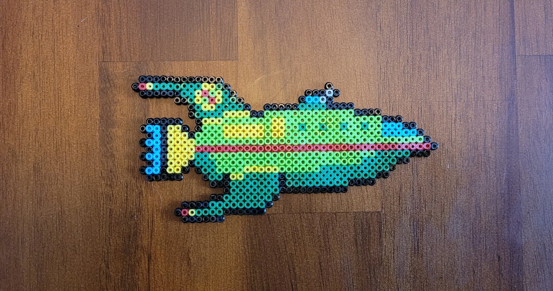 Futurama Planet Express Ship Mini Perler Beads - Etsy