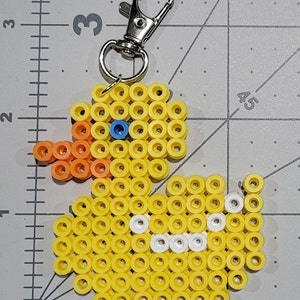 Duck Perler Beads Keychain/pendant - Etsy
