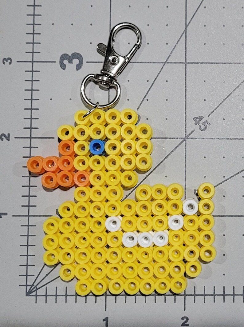 Duck Perler Beads Keychain/pendant - Etsy