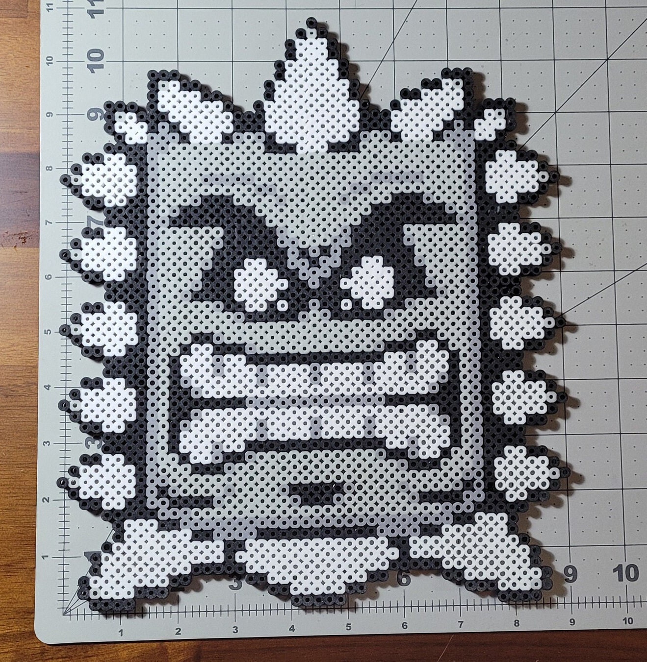 Mario Thwomp Made Out of Perler Beads - Etsy