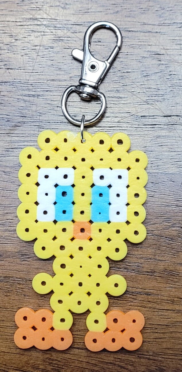 Tweety Bird Perler Beads Keychain/pendant - Etsy