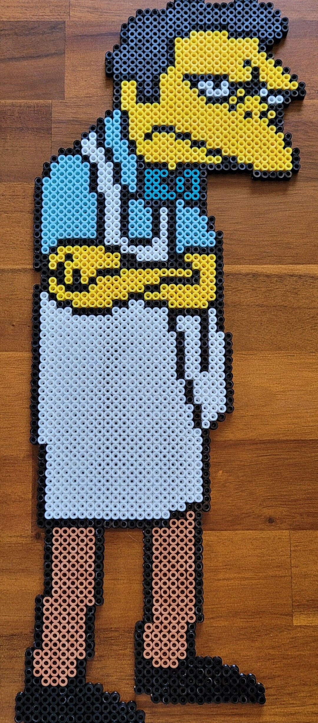Simpsons Moe Szyslak Made Out of Perler Beads - Etsy
