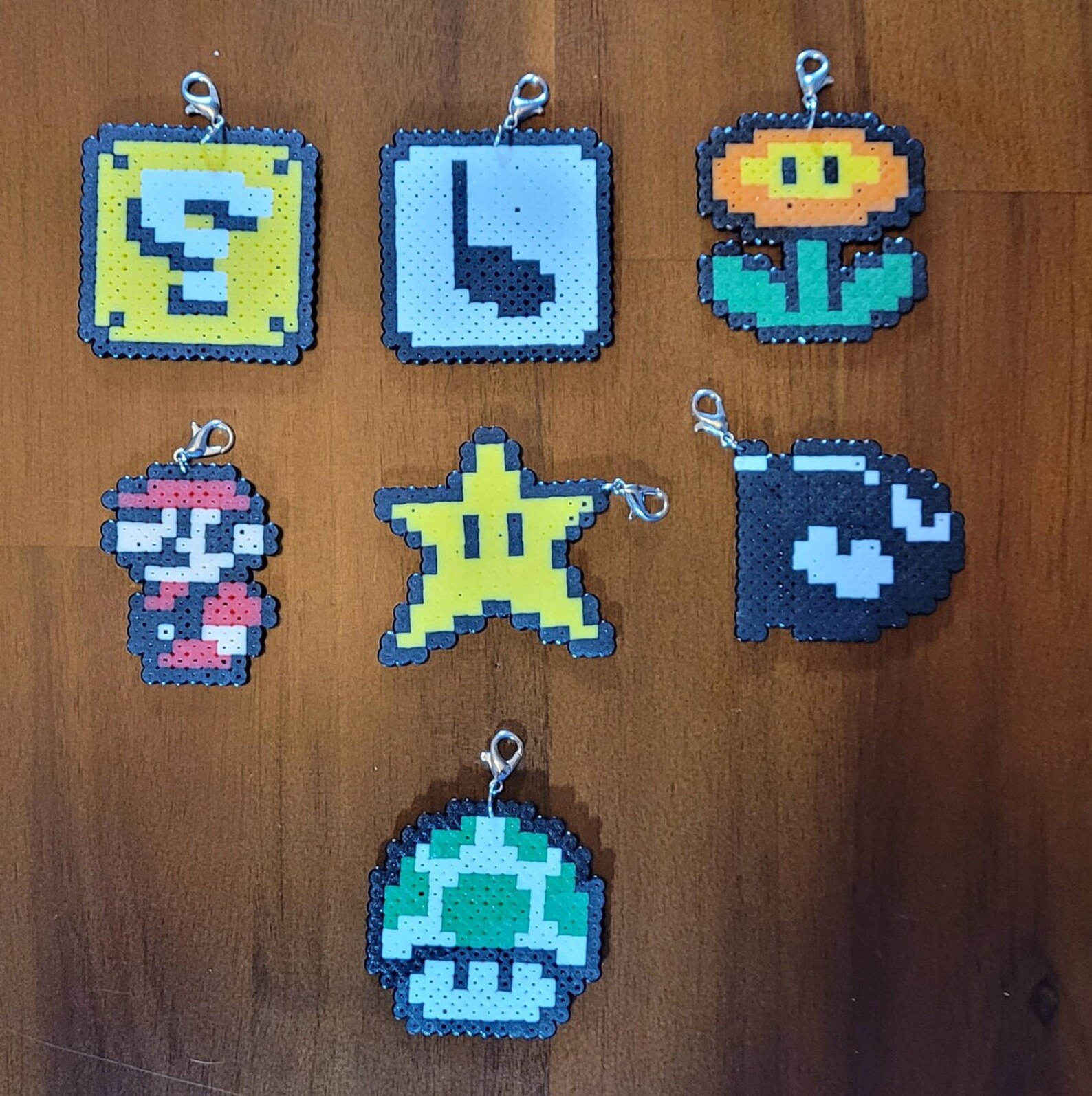 Mario Mini Perler Beads Keychain/pendant - Etsy