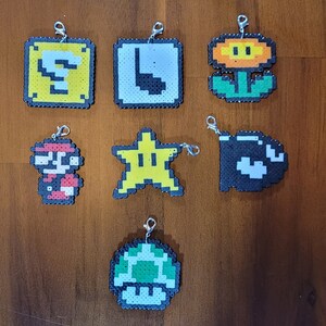 Mario Mini Perler Beads Keychain/pendant - Etsy