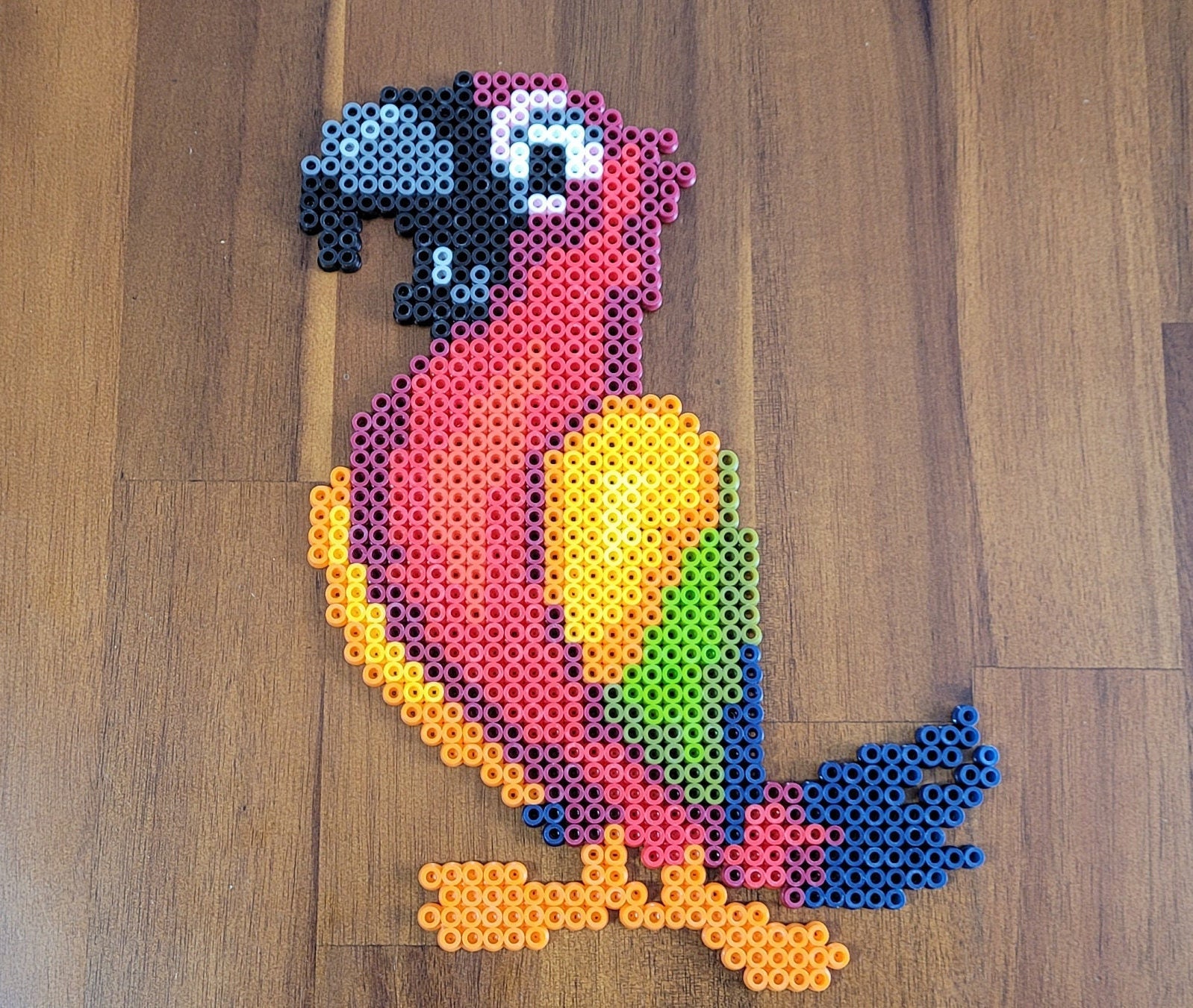 Red Parrot Perler Beads - Etsy