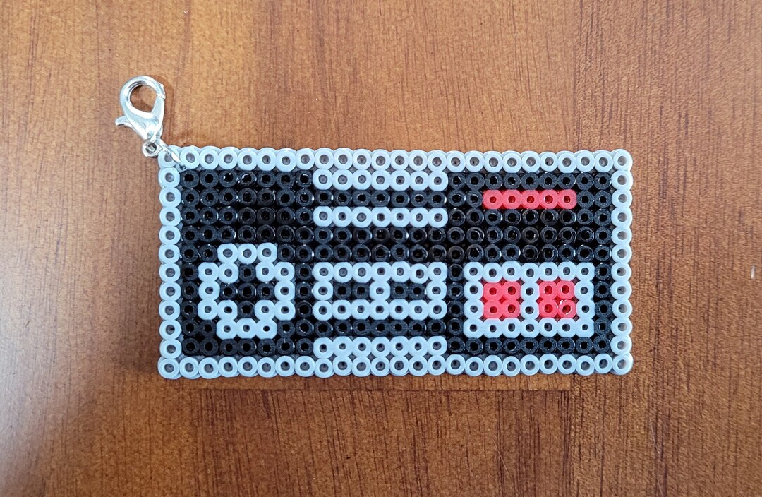 NES Controller Mini Perler Beads Keychain/pendant - Etsy