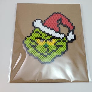 Grinch Perler Beads - Etsy