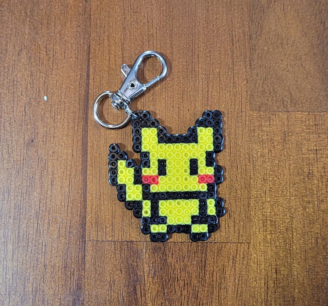 Pikachu Mini Perler Bead Keychain/pendant - Etsy