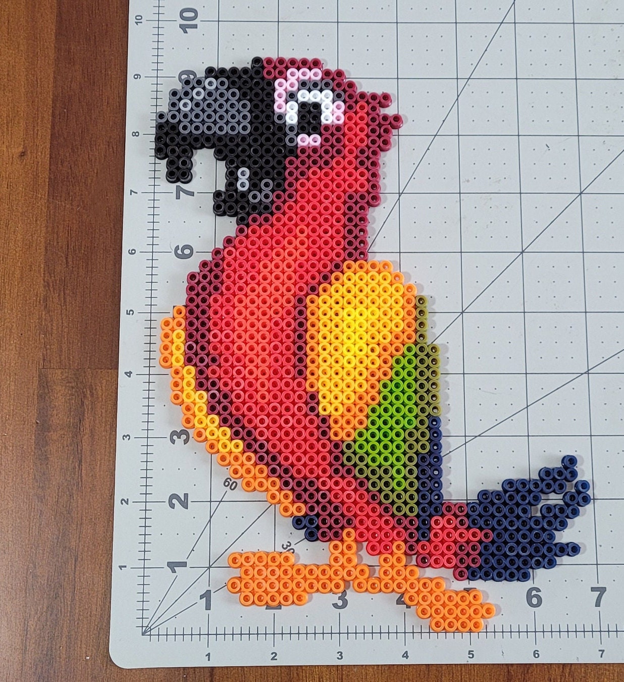 Red Parrot Perler Beads - Etsy