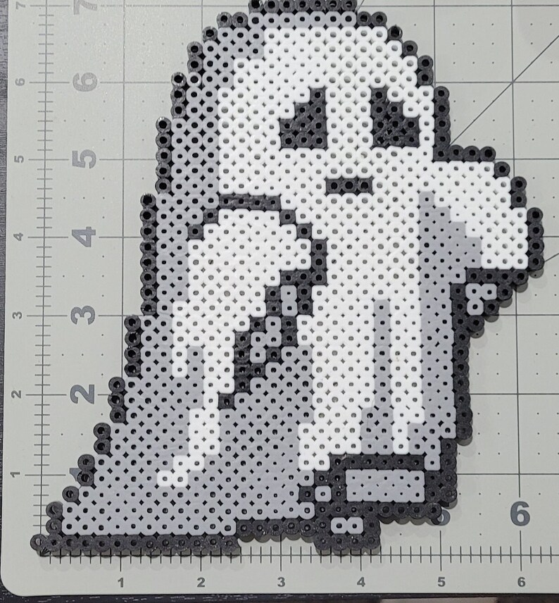 Ghost Perler Beads on a Frame - Etsy