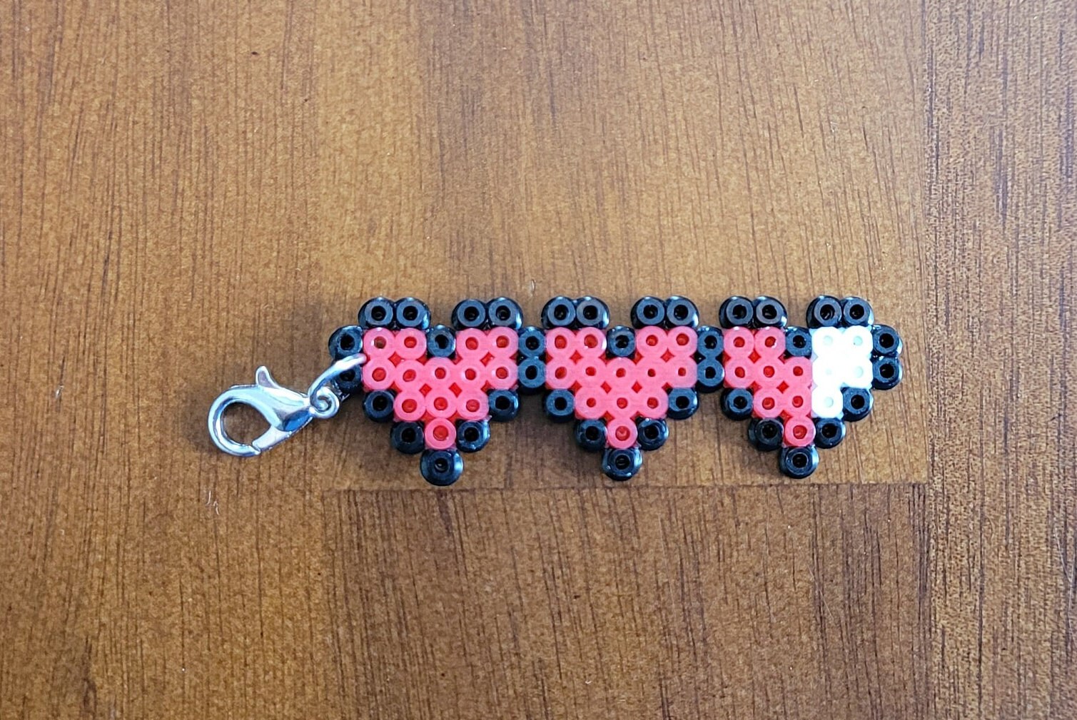 Life Hearts Mini Perler Beads Keychain/pendant - Etsy