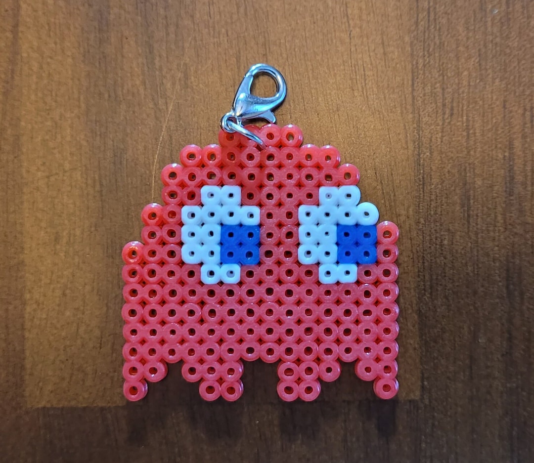 Pac Man Ghost Mini Perler Beads Keychain/pendant - Etsy