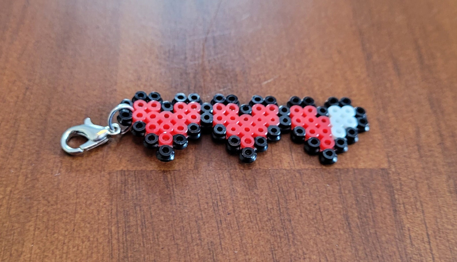 Life Hearts Mini Perler Beads Keychain/pendant - Etsy