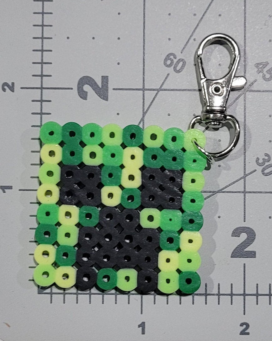 Minecraft Creeper Perler Beads Keychain/pendant - Etsy