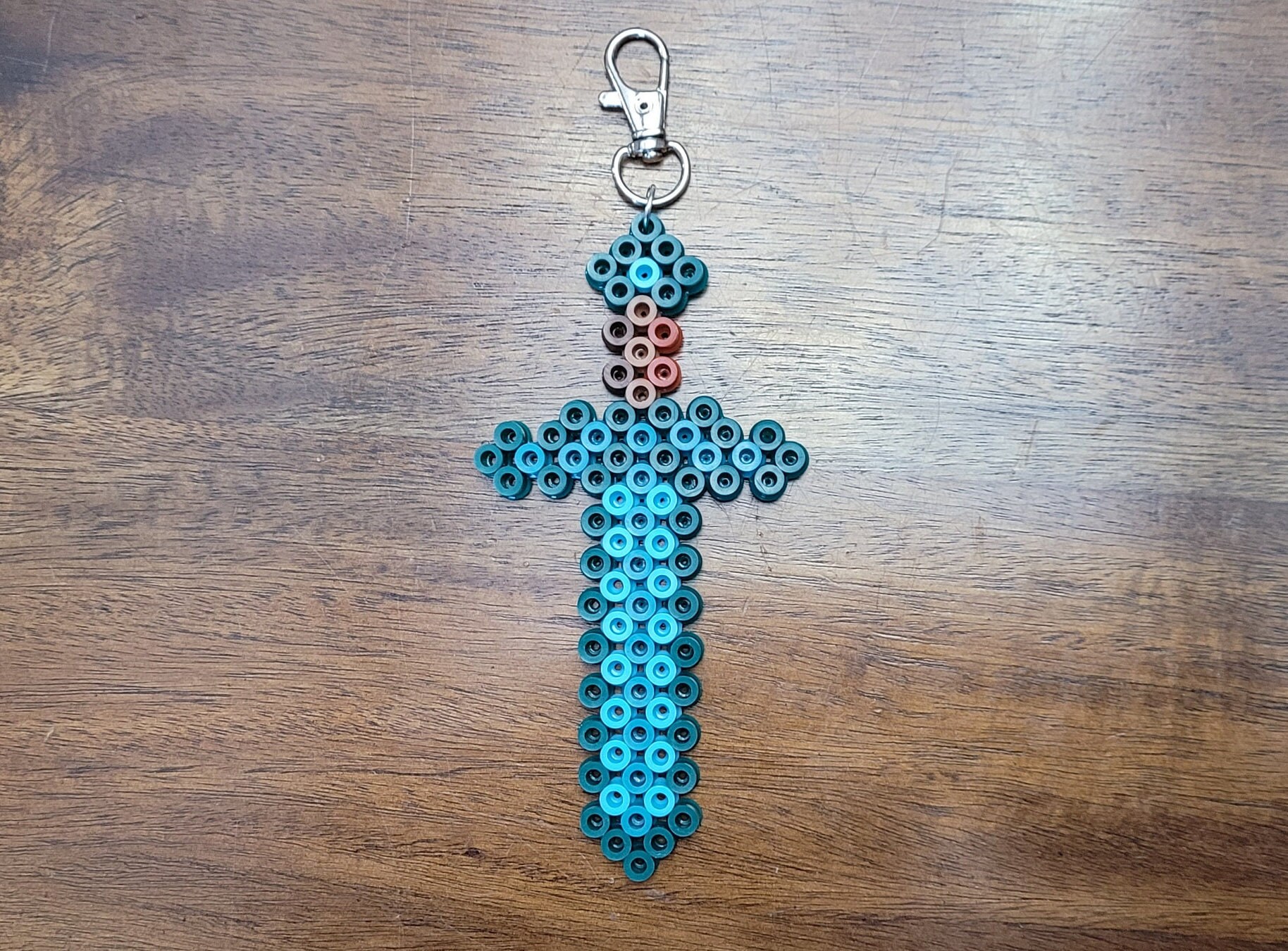 Minecraft Sword Perler Beads Keychain/pendant - Etsy