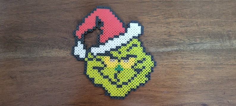 Grinch Perler Beads - Etsy