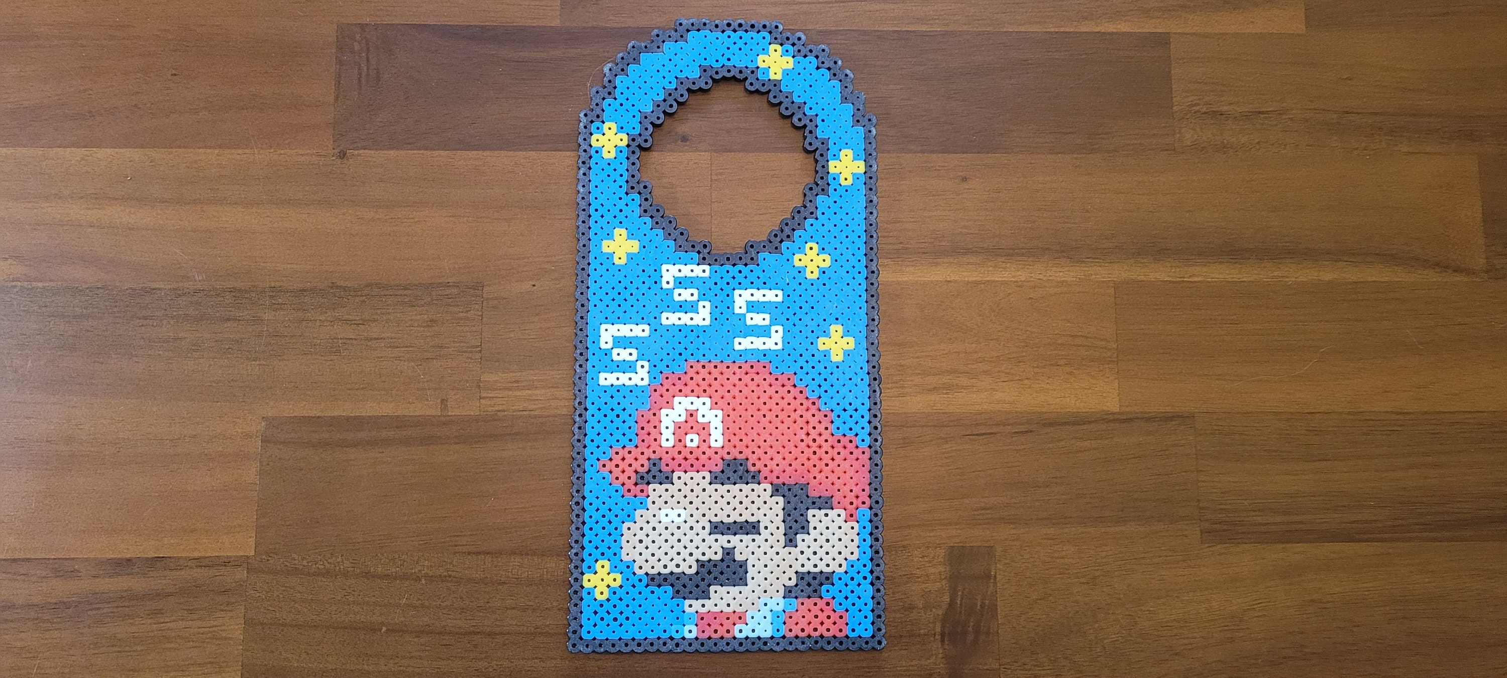 Sleeping Mario Door Hanger Perler Beads - Etsy
