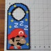 Sleeping Mario Door Hanger Perler Beads - Etsy