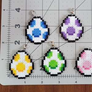 Yoshi Egg Mini Perler Beads Keychain/pendant - Etsy