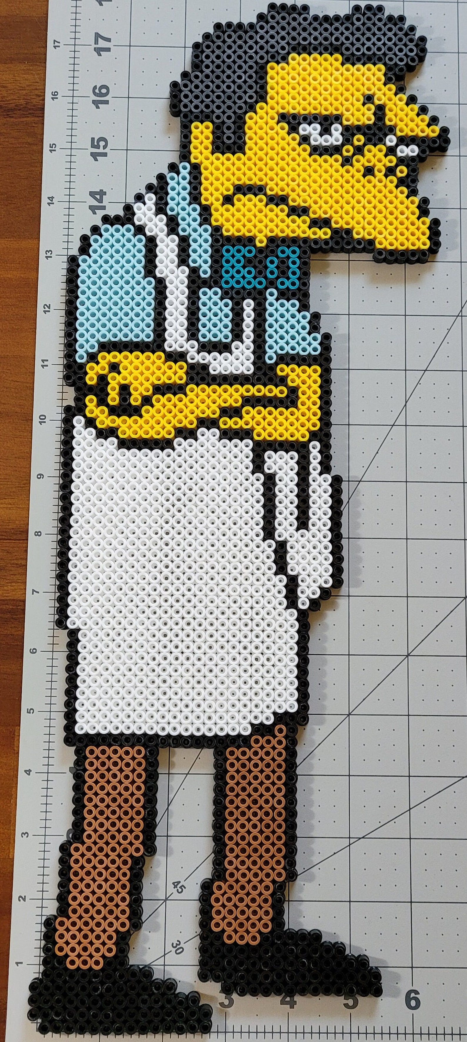 Simpsons Moe Szyslak Made Out of Perler Beads - Etsy