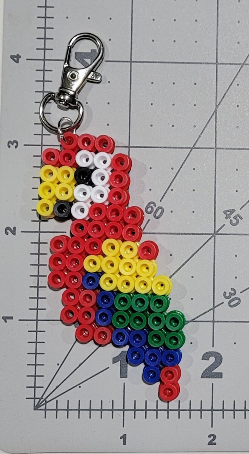 Parrot Perler Beads Keychain/pendant - Etsy