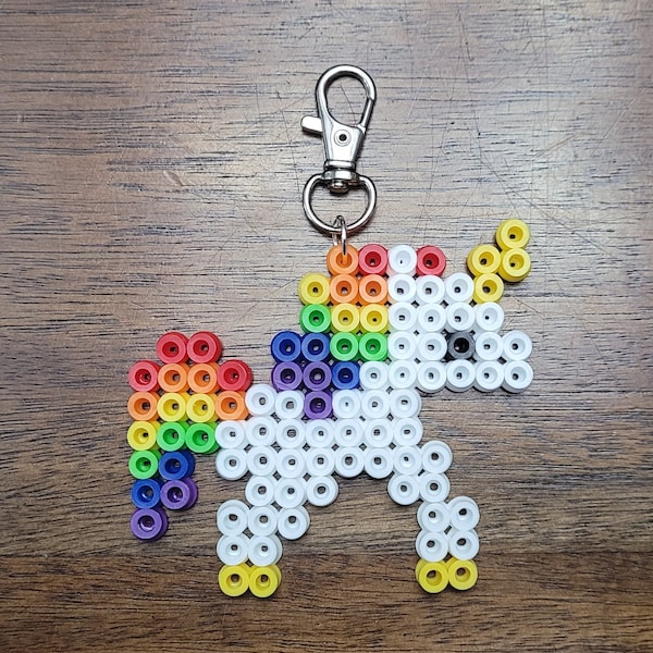 Perler Beads Keychain - Etsy