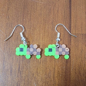 Turtle Mini Perler Bead Earrings - Etsy