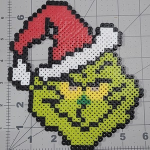 Grinch Perler Beads - Etsy