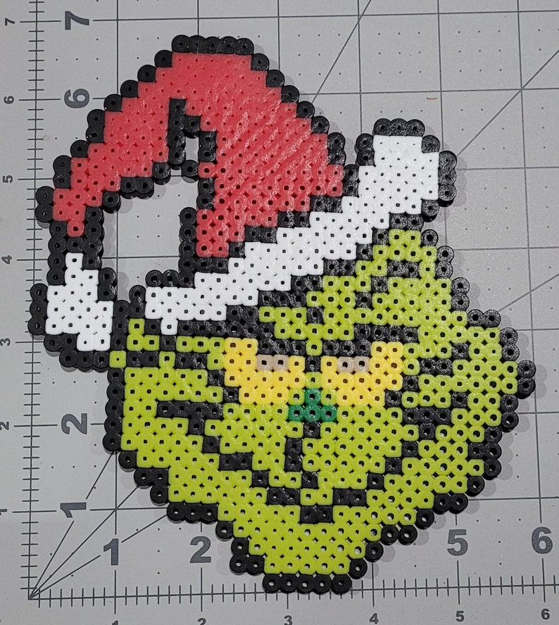 Grinch Perler Beads - Etsy