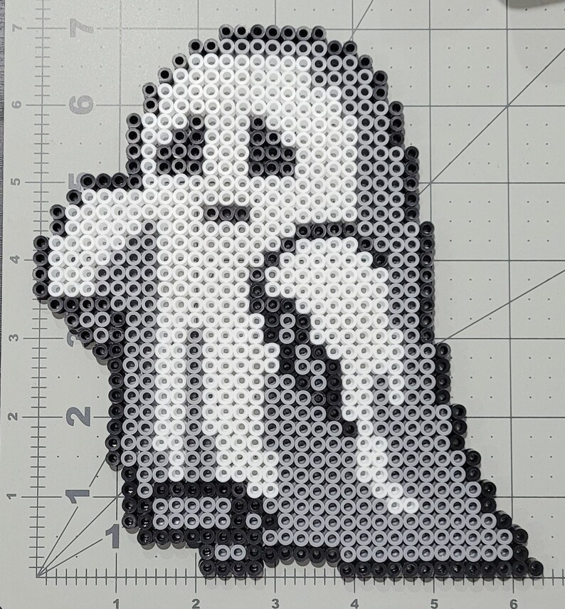 Ghost Perler Beads on a Frame - Etsy