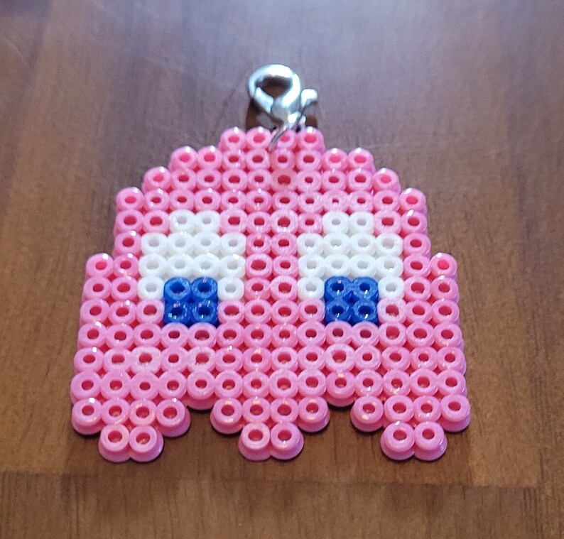 Pac Man Ghost Mini Perler Beads Keychain/pendant - Etsy
