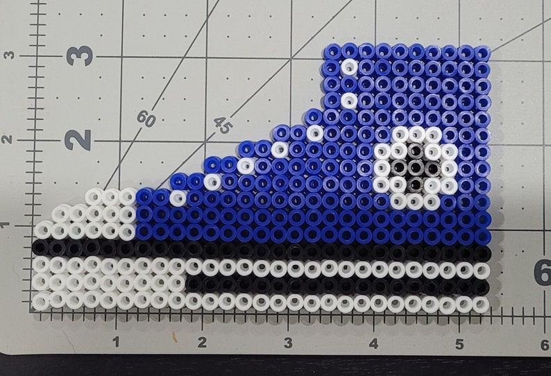 Blue Converse Shoe Perler Beads - Etsy