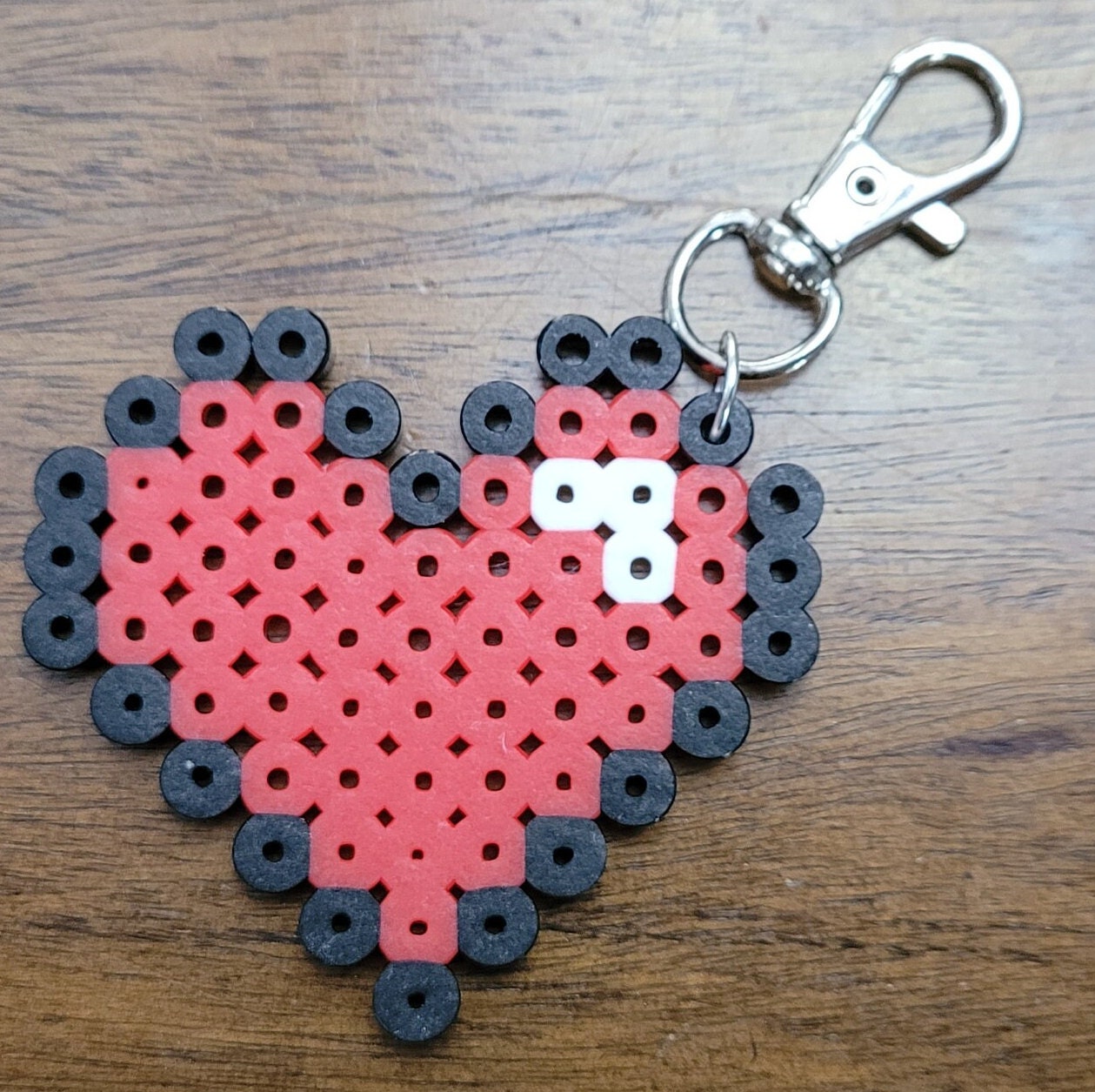 Video Game Heart Perler Beads Keychain/pendant - Etsy