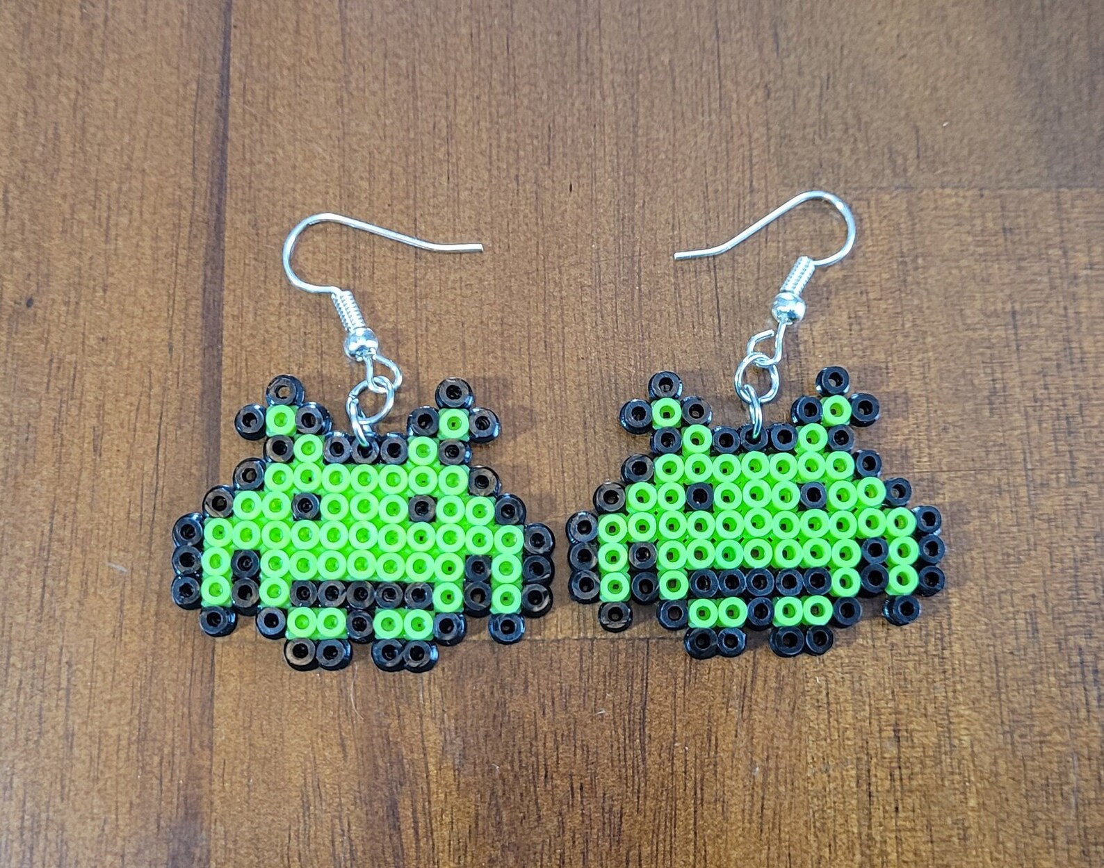 Space Invader Mini Perler Bead Earrings - Etsy