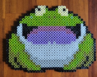 Cute Kawaii Green Frog Perler Beads - Etsy