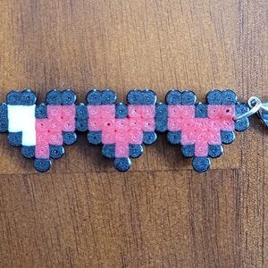 Life Hearts Mini Perler Beads Keychain/pendant - Etsy