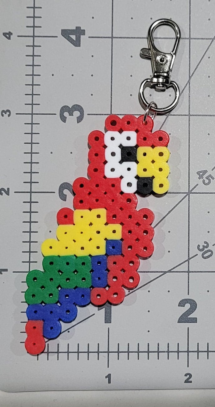 Parrot Perler Beads Keychain/pendant - Etsy