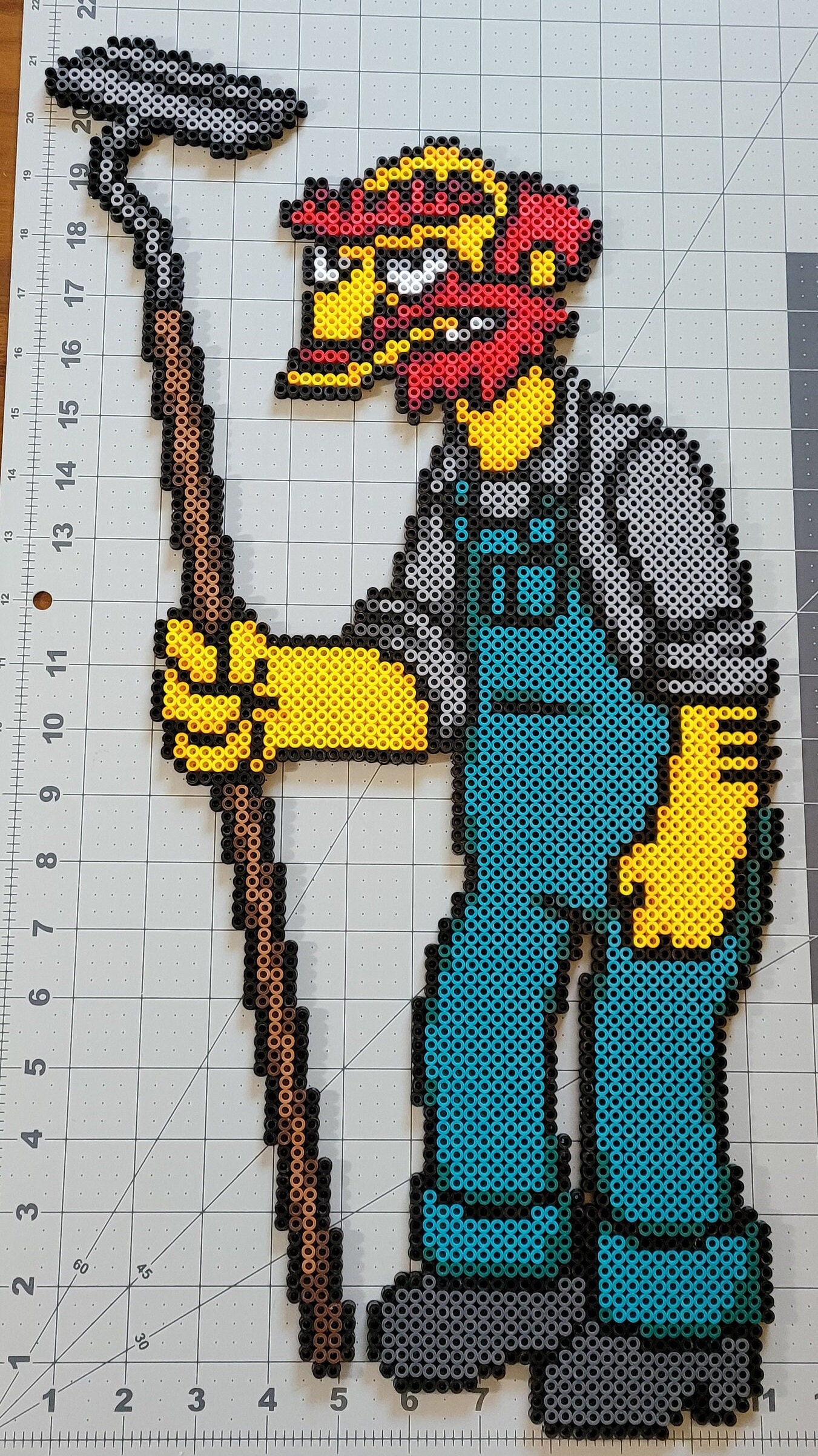 Simpsons Groundskeeper Willie Perler Beads - Etsy
