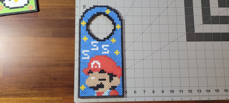 Sleeping Mario Door Hanger Perler Beads - Etsy