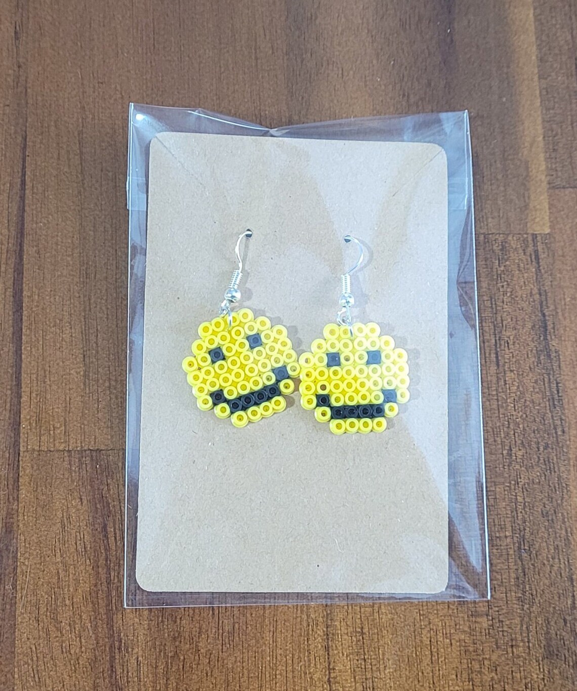 Happy Face Mini Perler Bead Earrings - Etsy