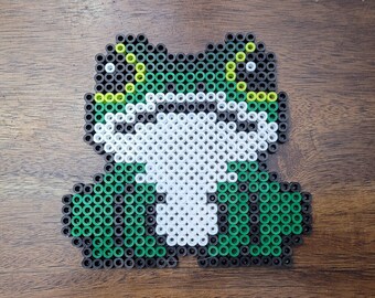 Cute Kawaii Green Frog Perler Beads - Etsy