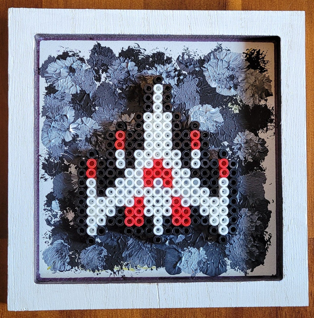 Galaga Ship in Hand Painted Frame - Etsy