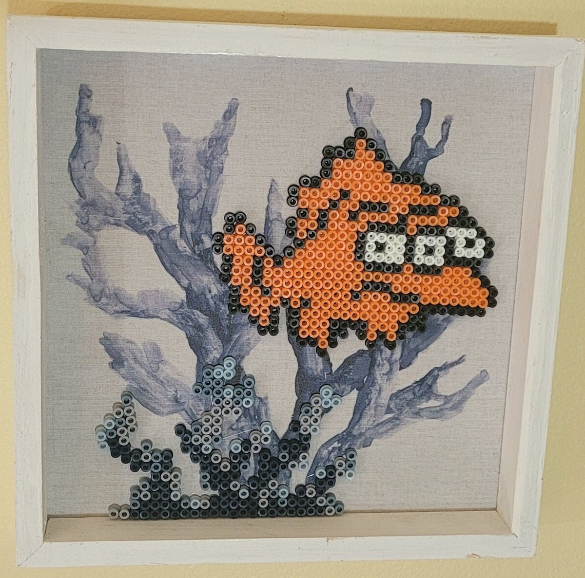 Simpsons 3 Eyed Fish Framed in White Shadowbox - Etsy