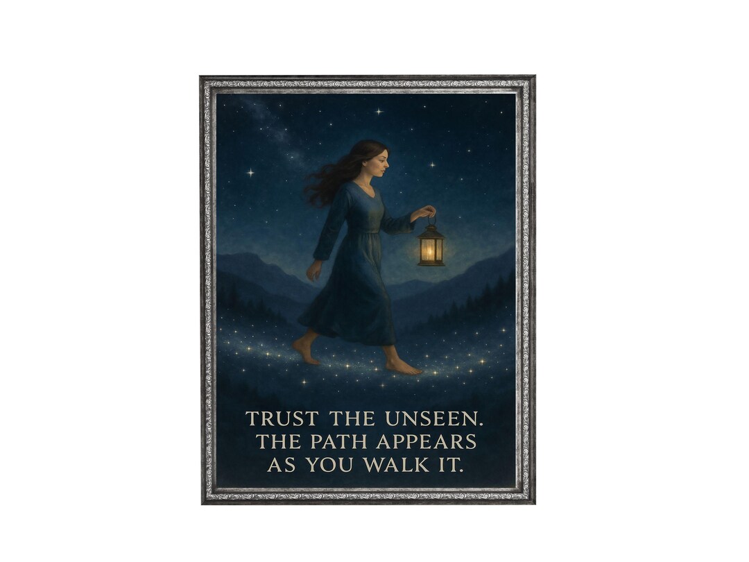 Metaphysical Poster "trust the Unseen" Spiritual Wall Art Poster for ...