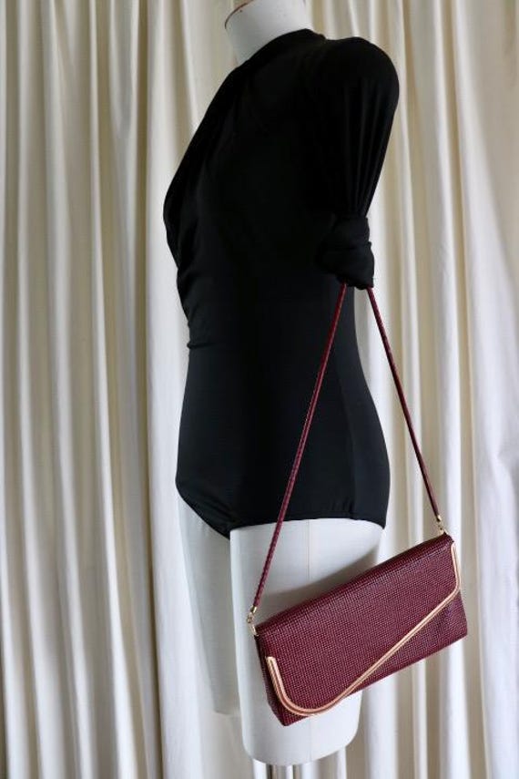 Oroton Cranberry Mesh Shoulder Bag, Glomesh Style, Vi… - Gem