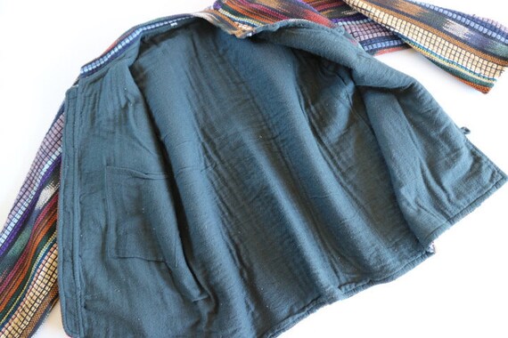 Woven Ethnic Mixed Fibre Jacket, Multi Coloured Coat,… - Gem