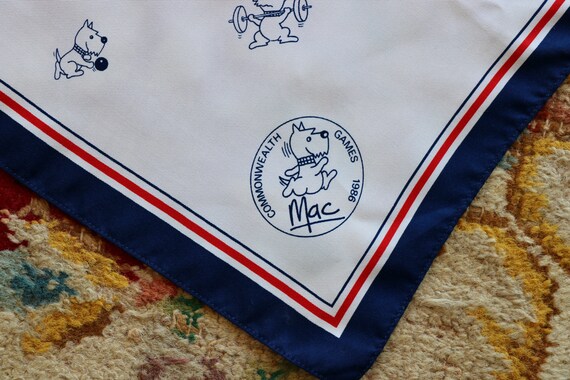 1986 Commonwealth Games Scarf, Mac the Mascot, Edinbu… - Gem