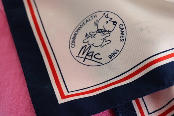 1986 Commonwealth Games Scarf, Mac the Mascot, Edinbu… - Gem