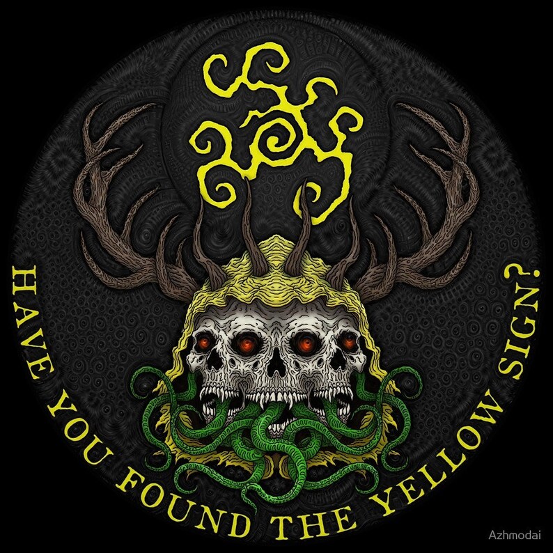 The Yellow Sign King in Yellow Hastur Shirt HP Lovecraft | Etsy