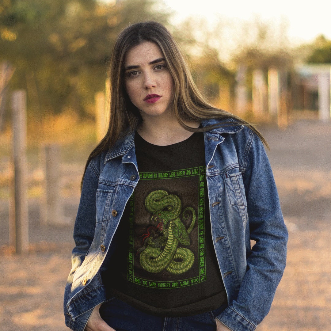 Yig Icon, Father of Serpents Shirt, Snake God Shirt, H. P. Lovecraft ...